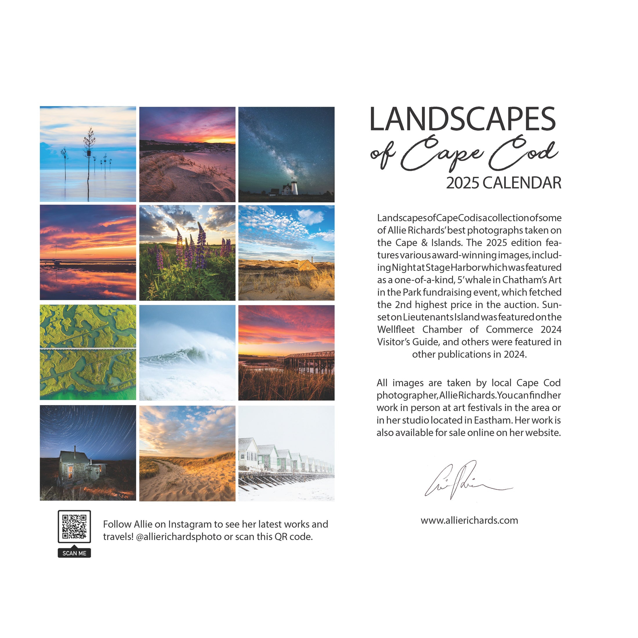 2025 Calendar: Landscapes of Cape Cod – Allie Richards Photography